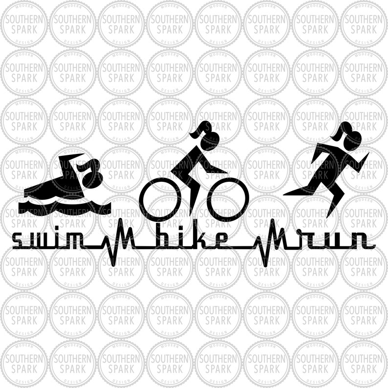 Triathlon SVG / Swim Bike Run SVG / Fitness / One Sport - Etsy