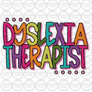 Dyslexia Therapist SVG / Dyslexia Therapy Teacher SVG / Back to School ...
