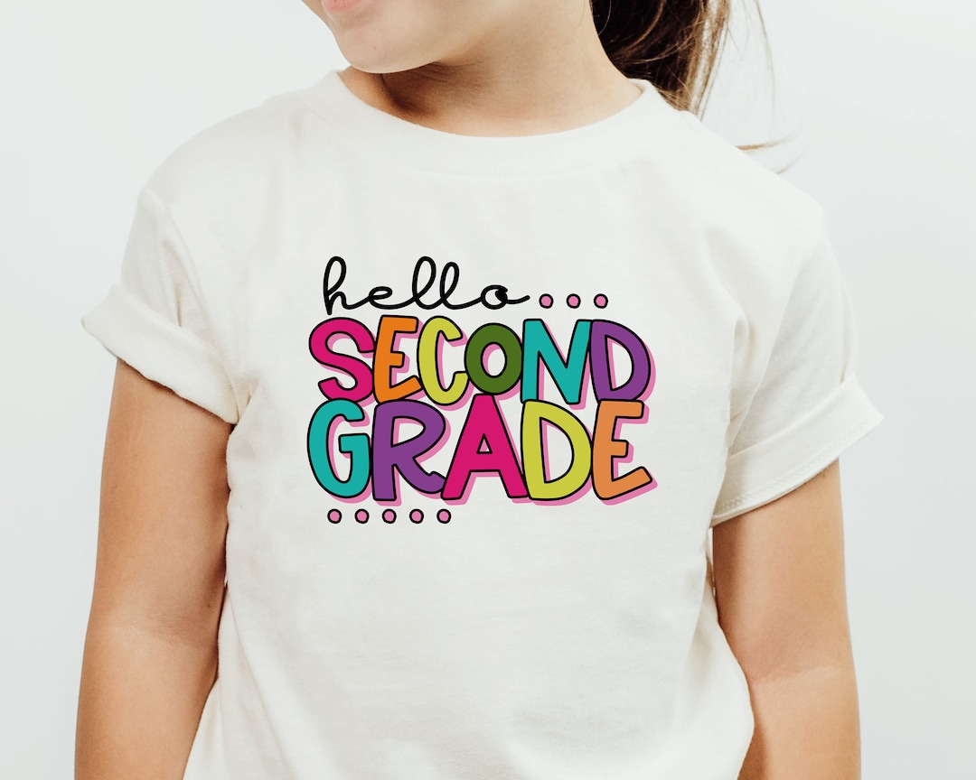 Hello Second Grade SVG / Second Grade SVG / First Day / Back to School ...
