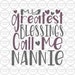 Mother's Day SVG / My Favorite People Call Me Nannie SVG / Nannie SVG ...