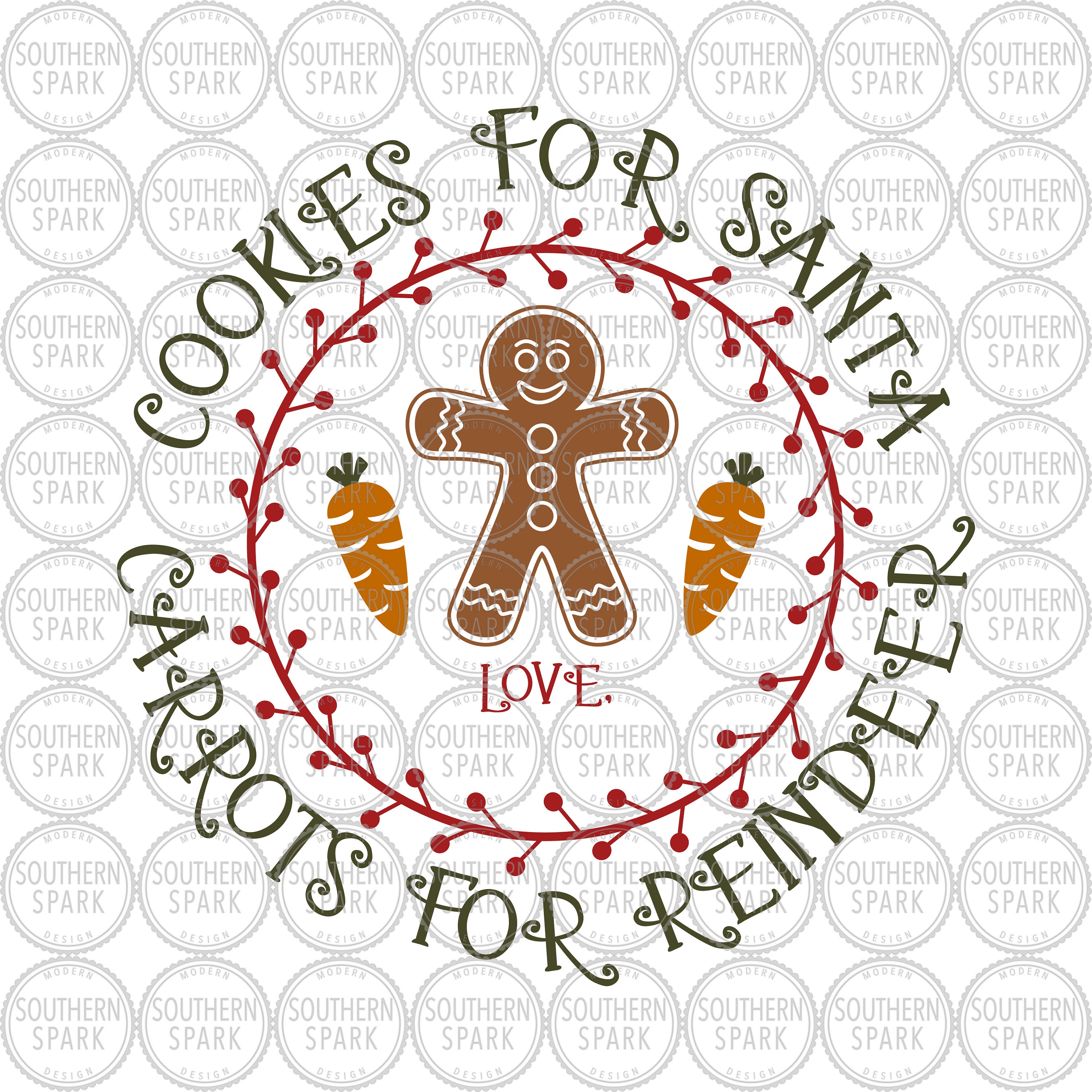 Christmas SVG / Cookies for Santa and Carrots for Reindeer / - Etsy