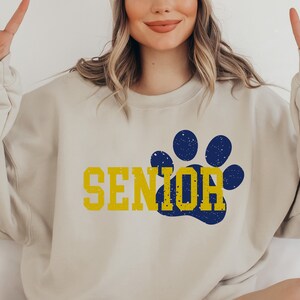 Senior SVG / Seniors SVG / Paw SVG / Distressed / School / Graduation ...