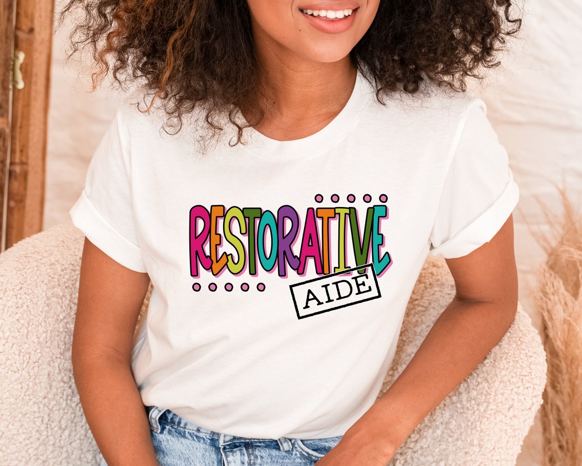 Restorative Aide SVG PNG / School Aide SVG / Colorful Health Aide ...