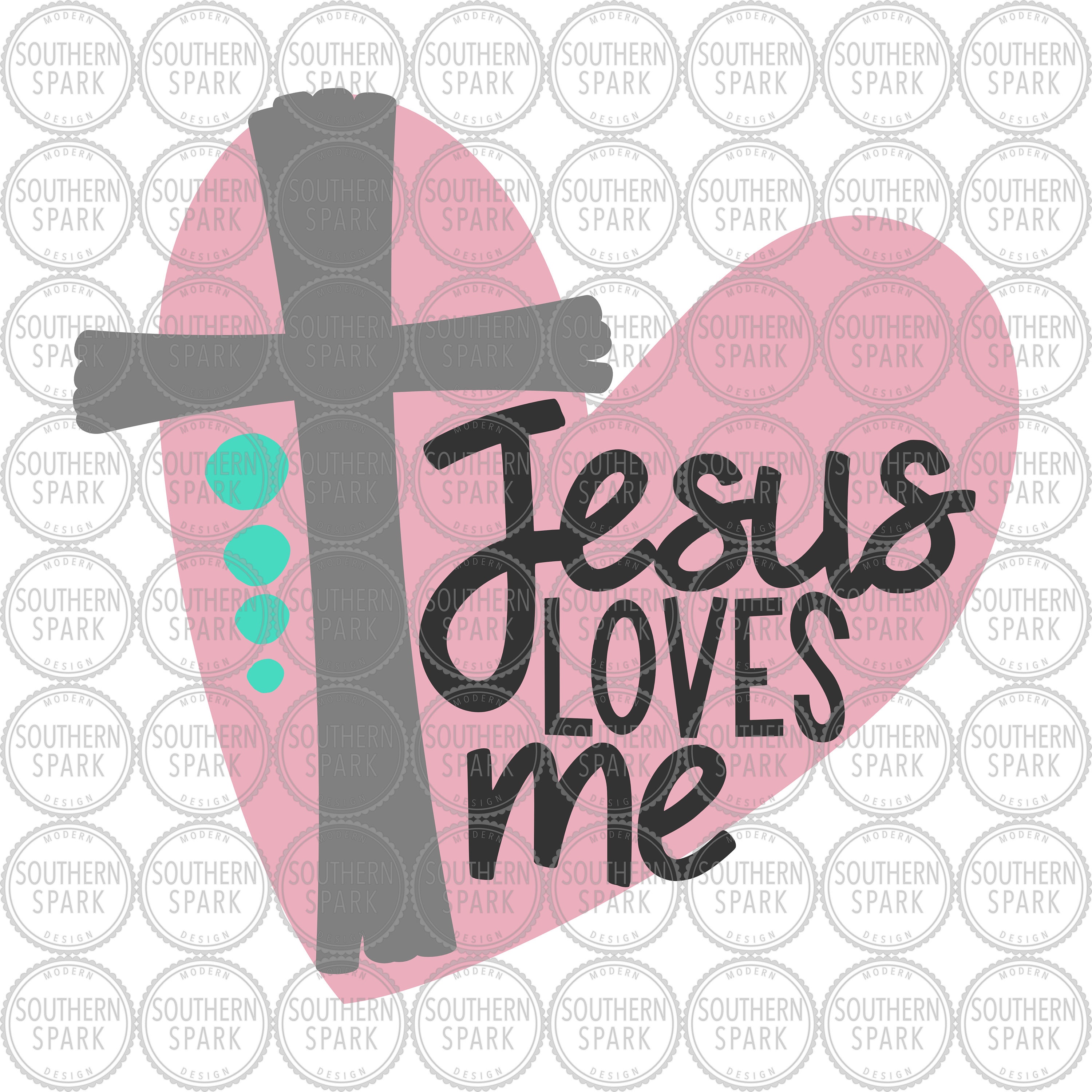 Easter SVG / Jesus Loves Me / Cross SVG / Easter / Jesus Loves - Etsy