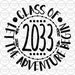 Class 2033 SVG / Senior Class of 2033 Let the Adventure Begin SVG ...