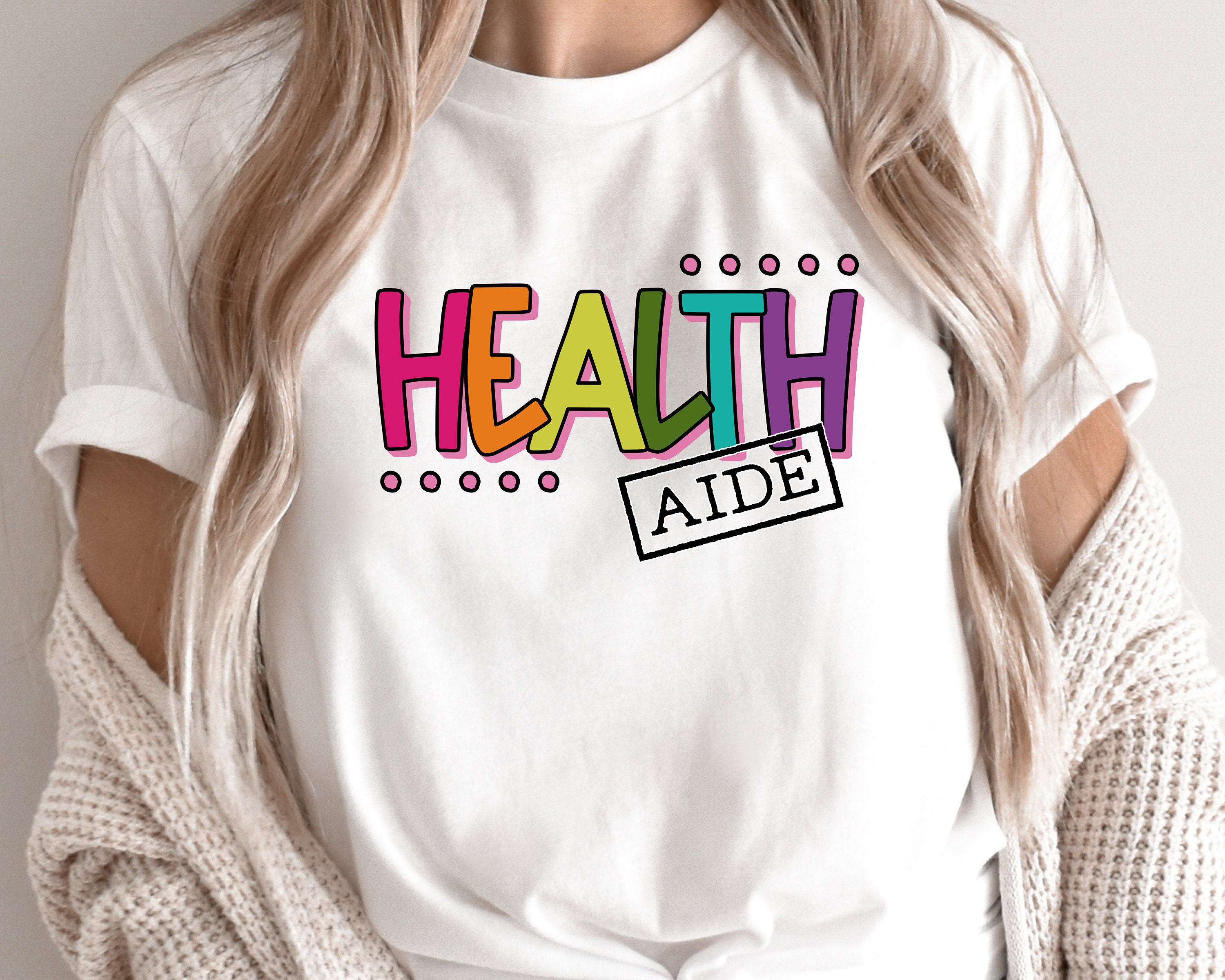 Health Aide SVG PNG / School Health Aide SVG / Colorful Health - Etsy