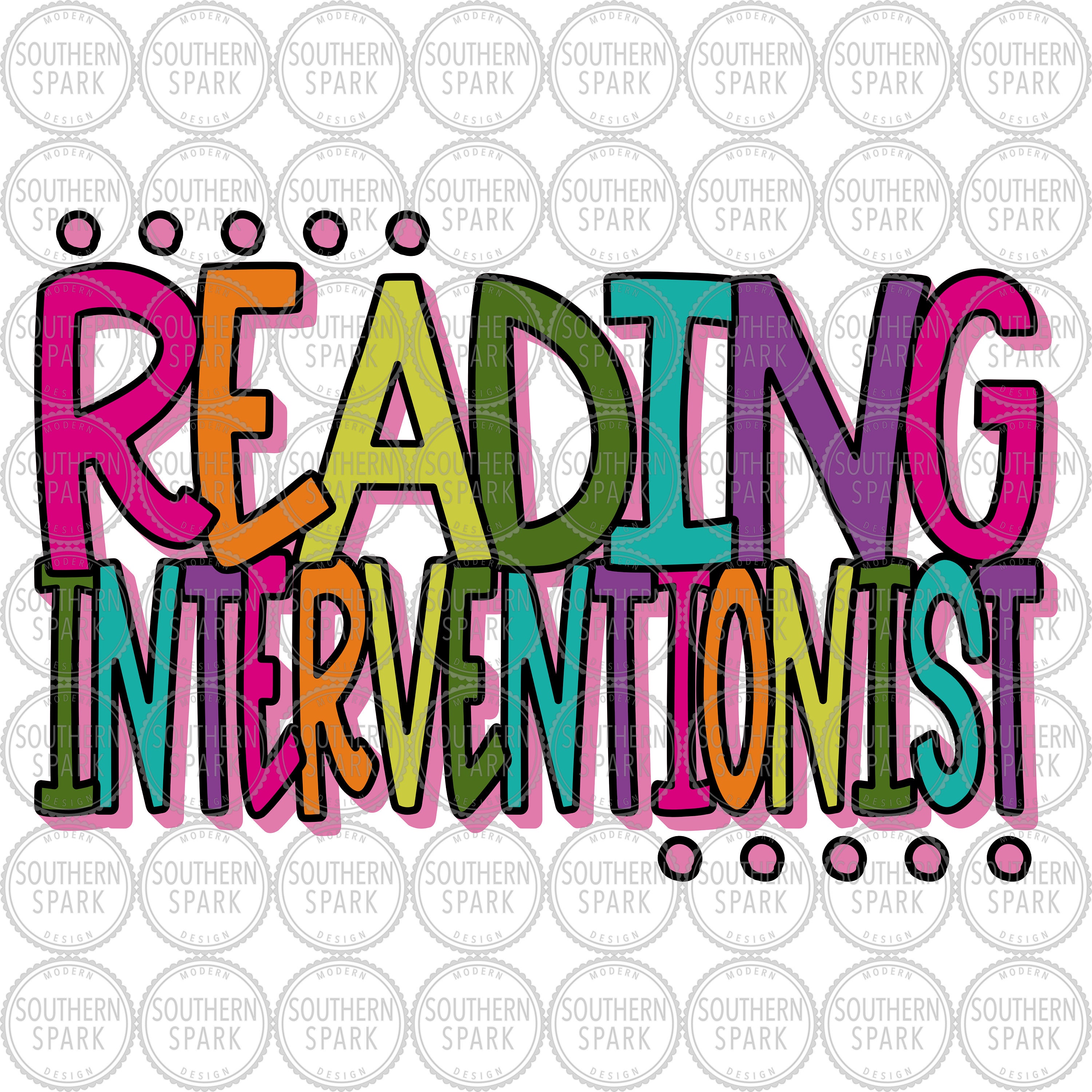 Reading Interventionist SVG / Reading Interventionist PNG / Back to ...