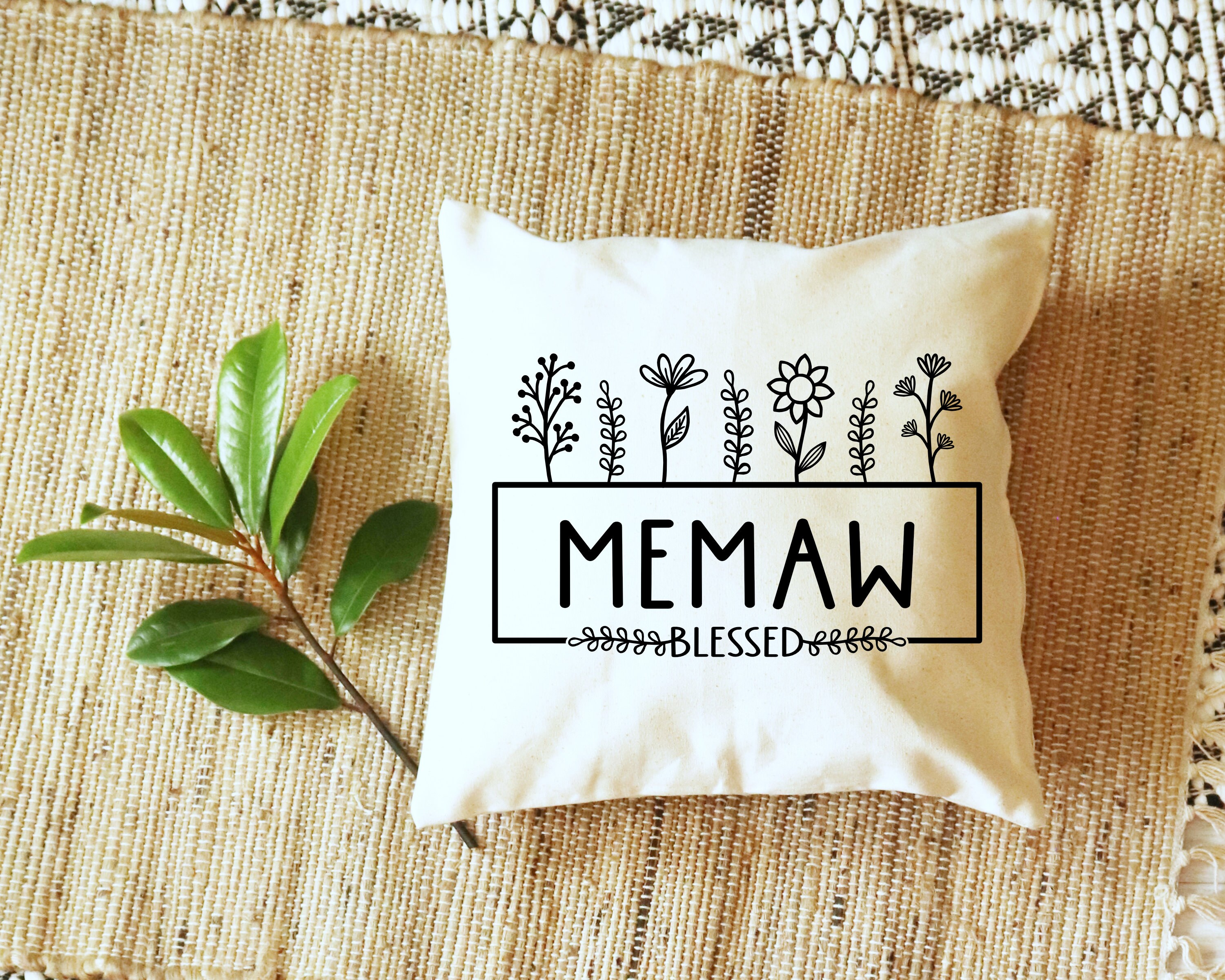 Mother's Day Memaw SVG / Memaw With Flowers SVG / Hand - Etsy