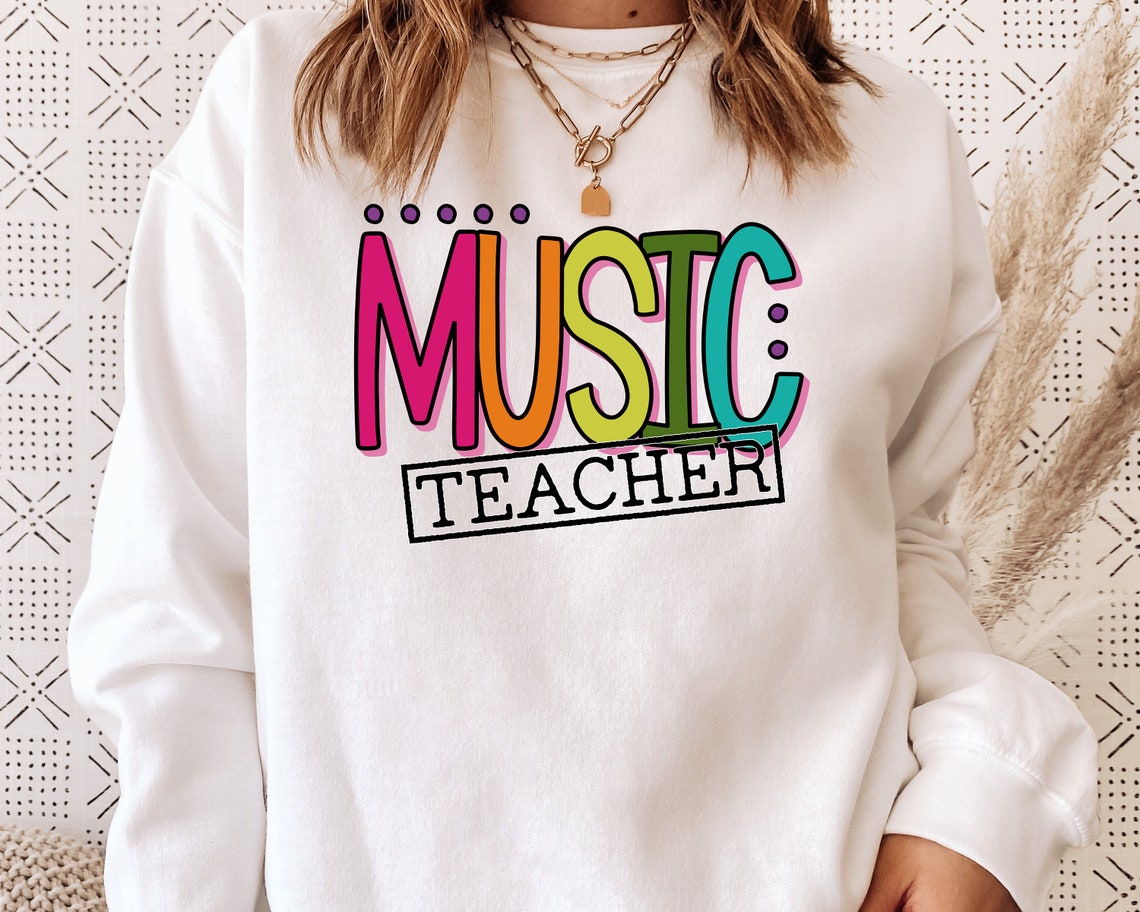 Music Teacher SVG / Music Design Gift SVG / First Day Back to - Etsy