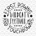 Football SVG / First Downs and Touchdowns SVG / Wildcat Football ...