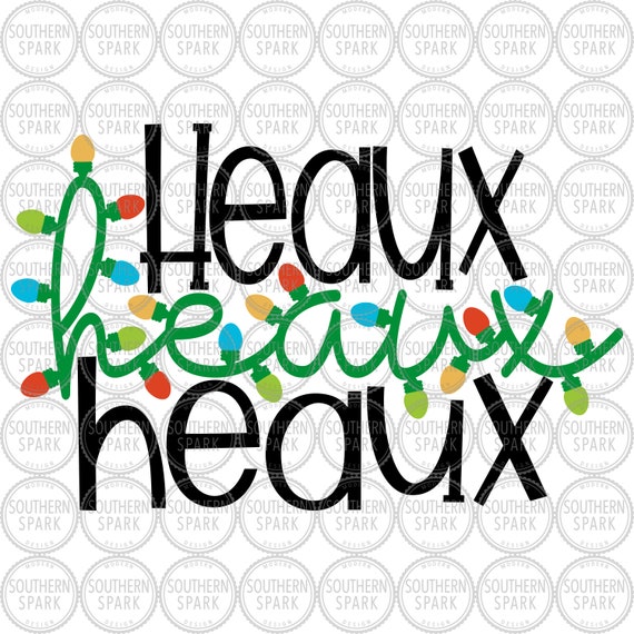 Heaux Heaux Heaux SVG / Merry Christmas SVG / Ho Ho Ho | Etsy