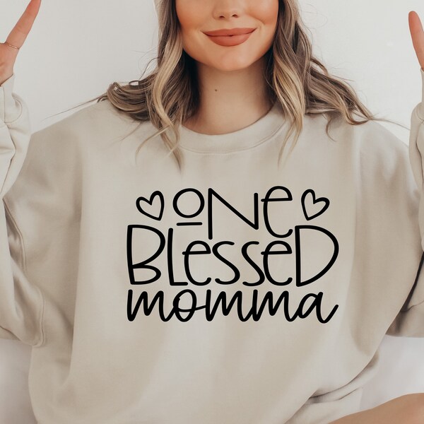 Blessed Momma Svg - Etsy