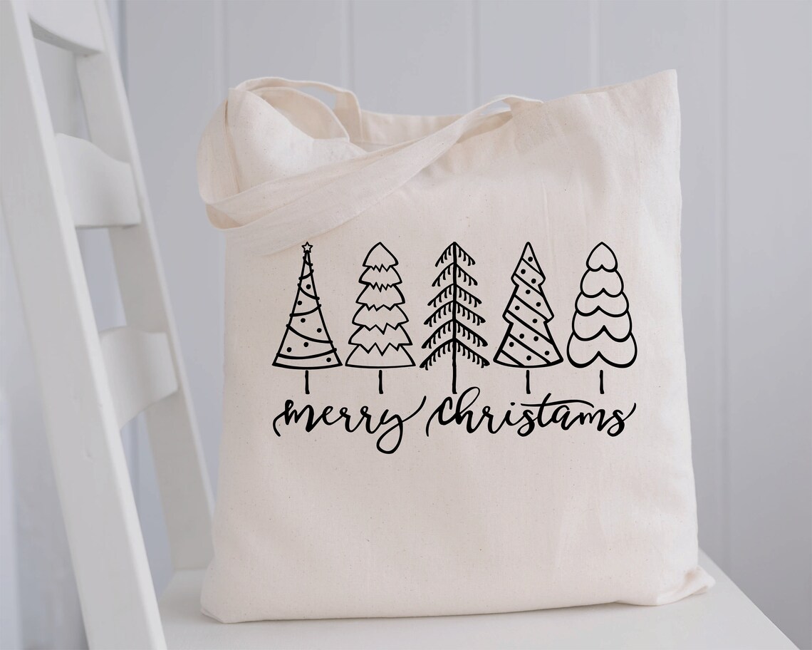 Merry Christmas SVG / Three Trees SVG / Christmas Trees SVG / - Etsy