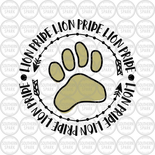 Lion Pride Mascot SVG Digital Cut File PNG - Etsy