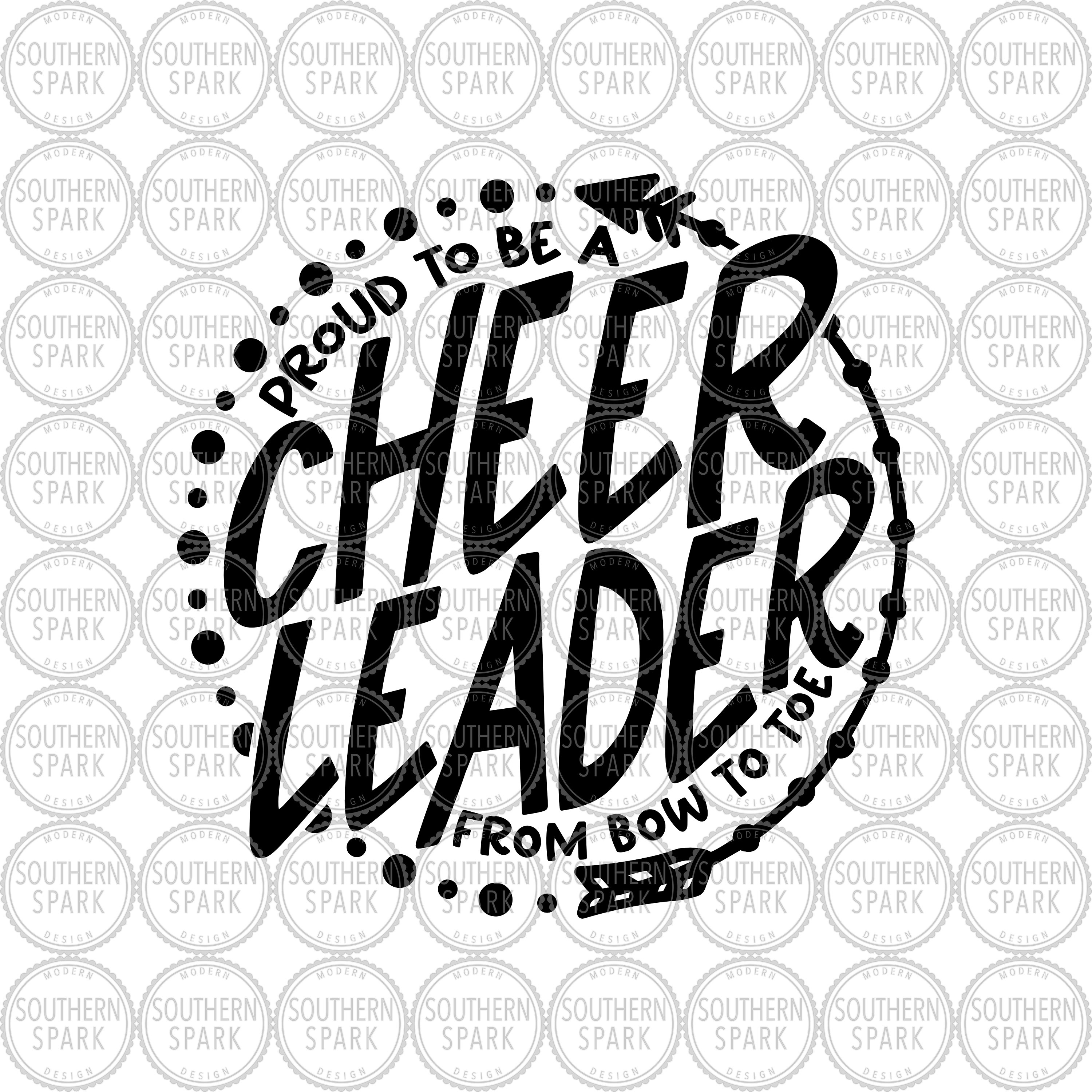 Cheerleader From Bow to Toe SVG / Cheer SVG / Cheerleader SVG - Etsy