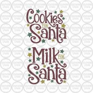 Bundle / Christmas / Cookies for Santa / Milk for Santa / Christmas SVG ...