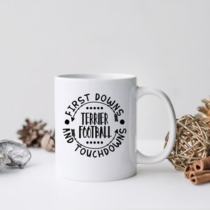 Football SVG / First Downs Touchdowns SVG / Terrier Football / Cheer ...