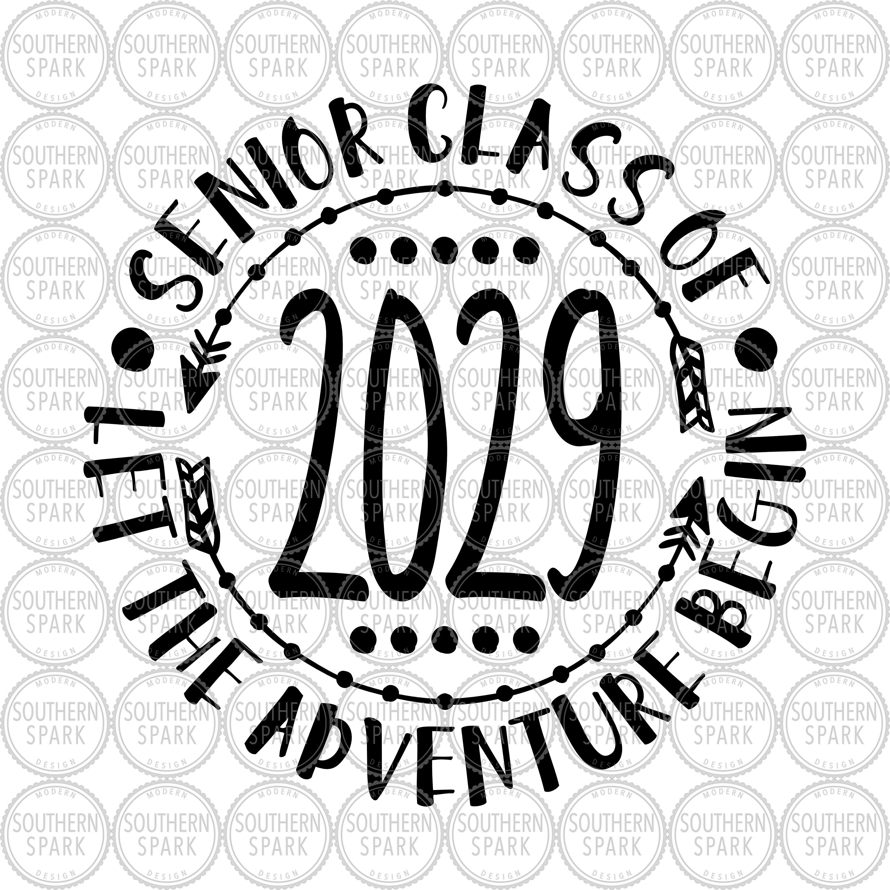 Senior 2029 SVG / Senior Class of 2029 Let the Adventure Begin - Etsy