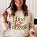 Christmas / Nice List Dropout / Christmas SVG / Holidays / Santa Claus ...