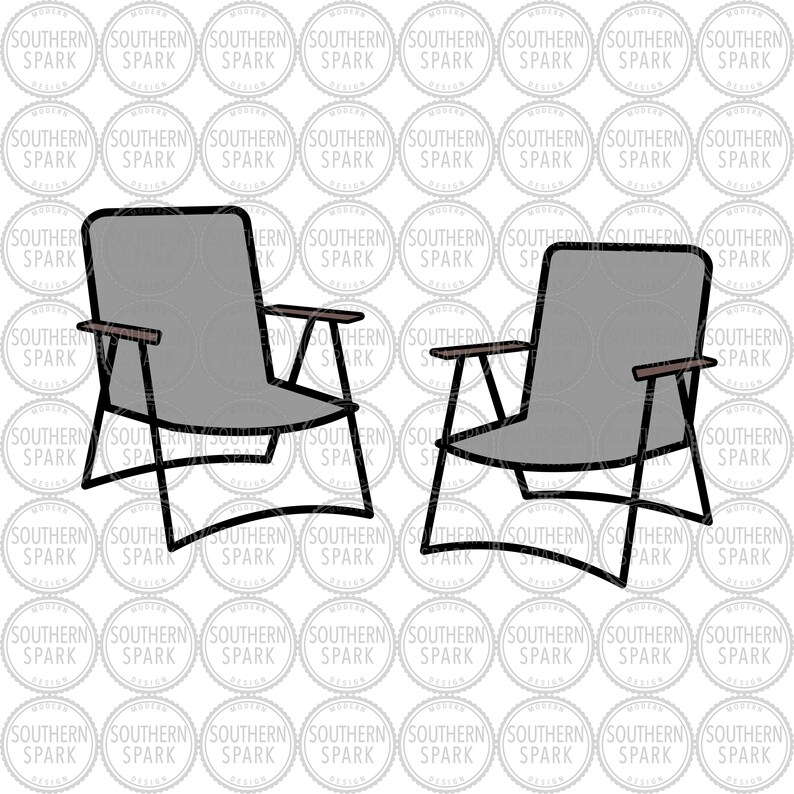 Camping Clip Art SVG / Camp Chairs SVG / Folding Chairs / Cut | Etsy