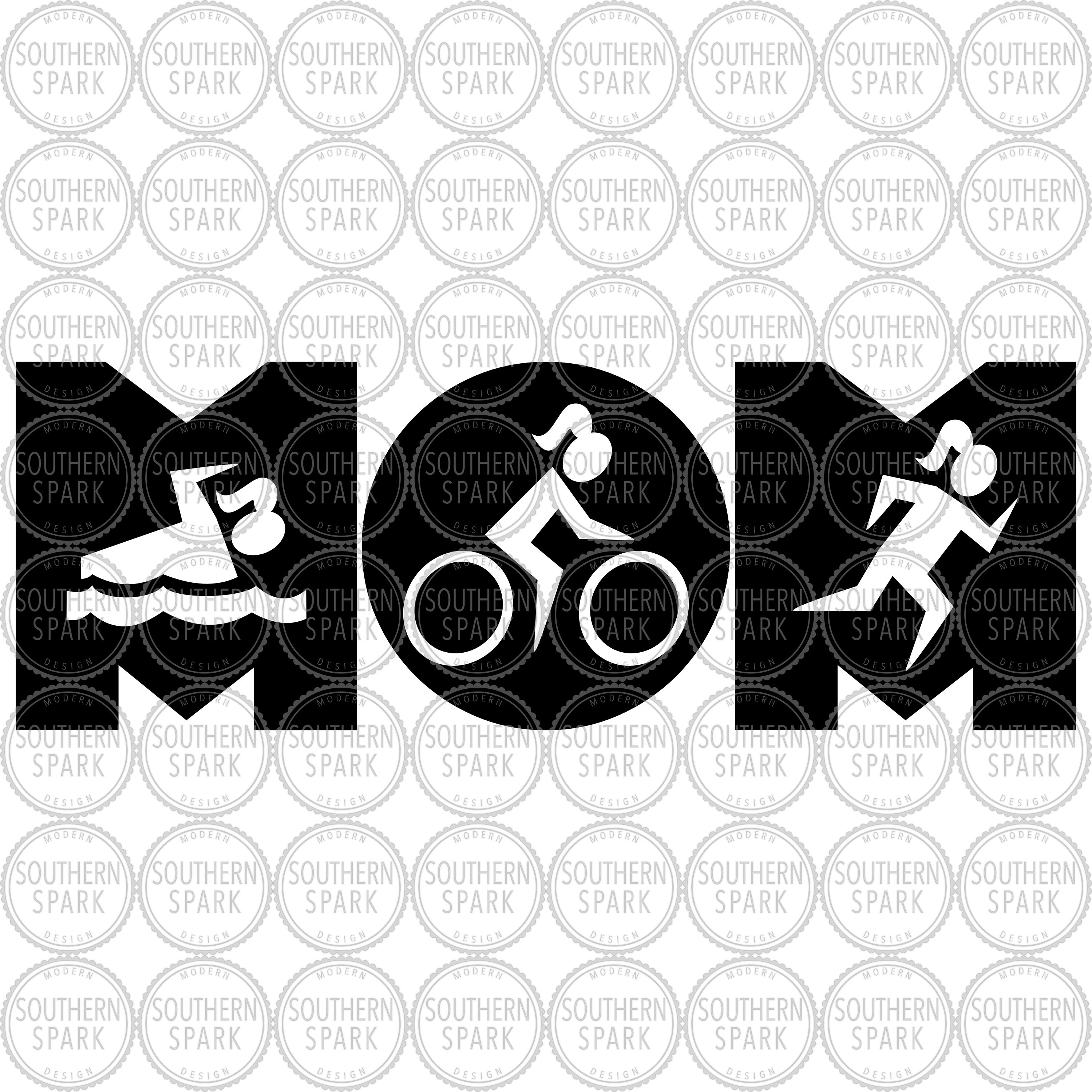 Triathlon SVG / Swim Bike Run SVG / Mother's Day SVG / Mom - Etsy