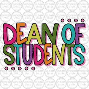 Dean of Students SVG / Deans List SVG / First Day Back to School SVG ...