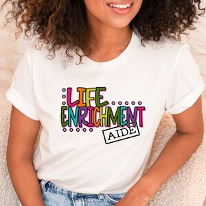 Life Enrichment Aide SVG PNG / School Aide SVG / Colorful Health Aide ...