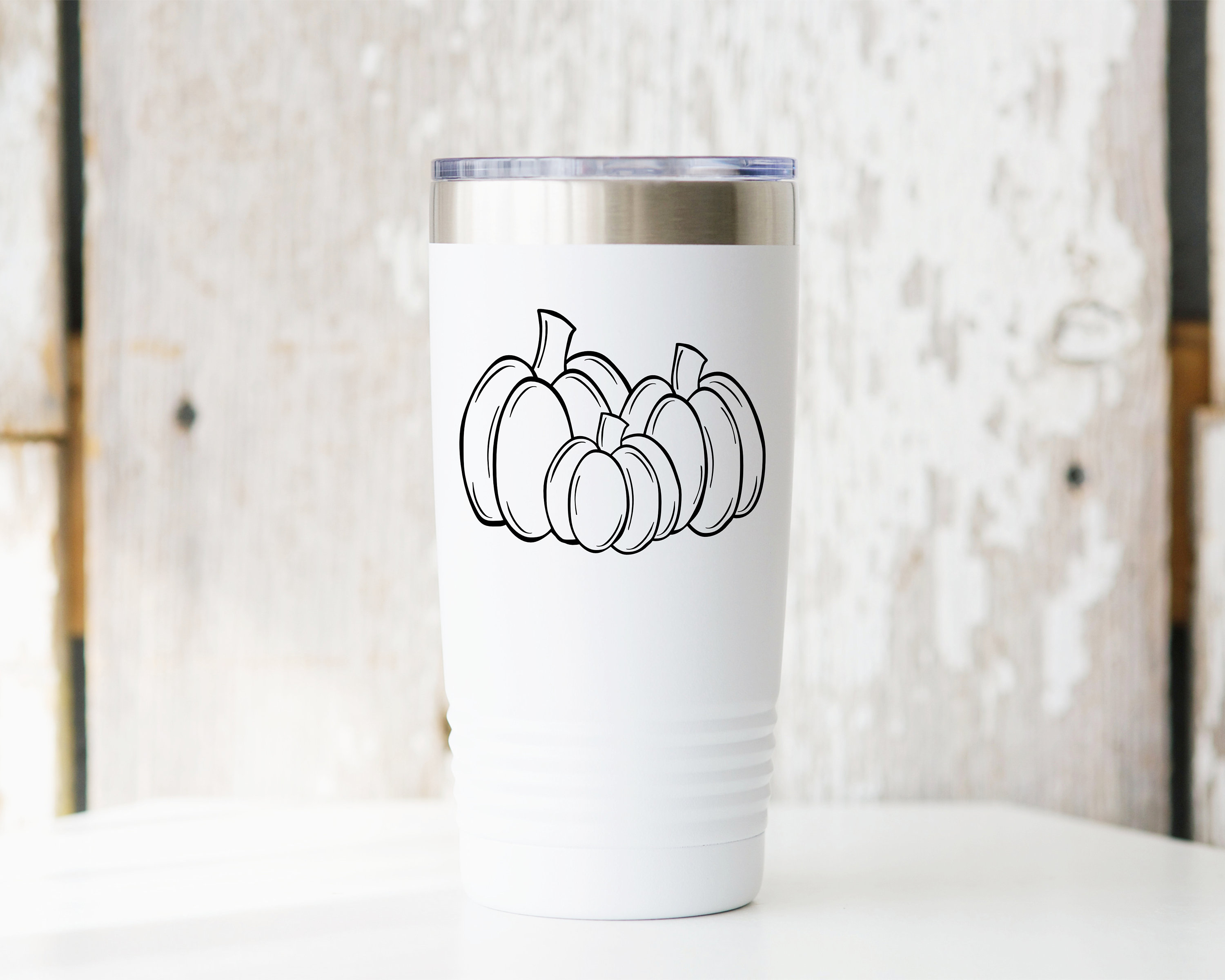 3 Pumpkins Outline SVG / Pumpkin Outline SVG / Fall SVG / - Etsy