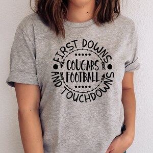 Football SVG / First Downs and Touchdowns SVG / Cougar Football / Cheer ...