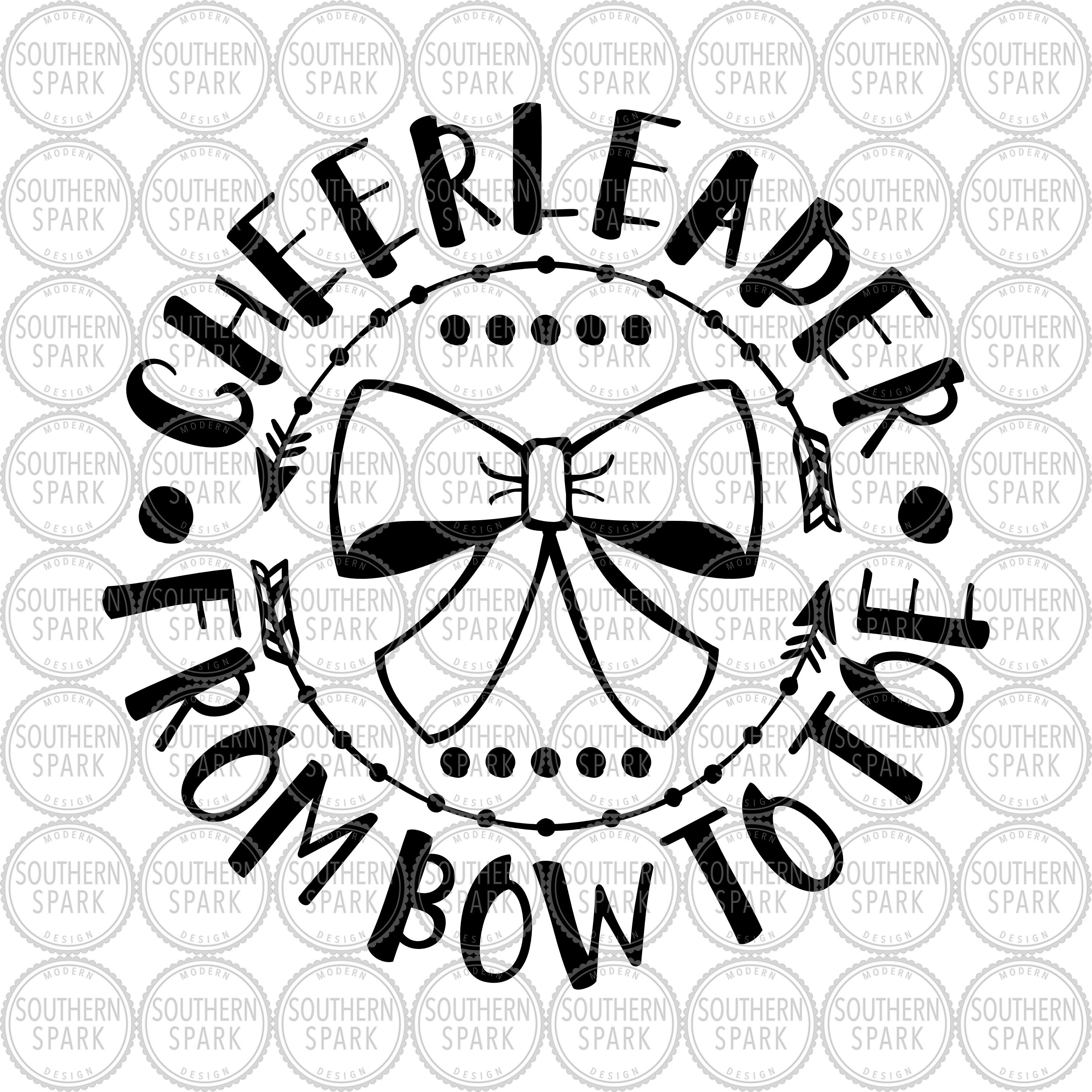 Cheerleader From Bow to Toe SVG / Cheer SVG / Cheerleader SVG - Etsy