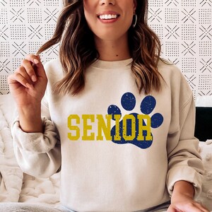 Senior SVG / Seniors SVG / Paw SVG / Distressed / School / Graduation ...