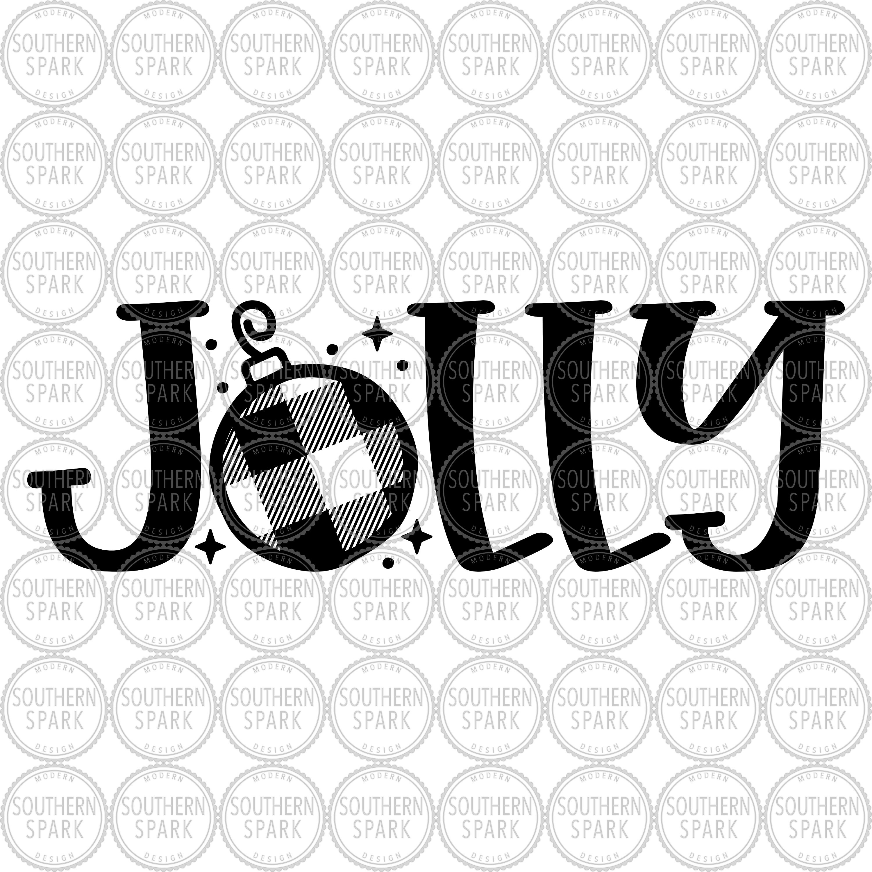Christmas Jolly Ornament SVG / Christmas Design SVG / Buffalo - Etsy