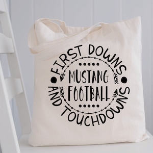 Football SVG / First Downs Touchdowns SVG / Mustang Football / Cheer ...