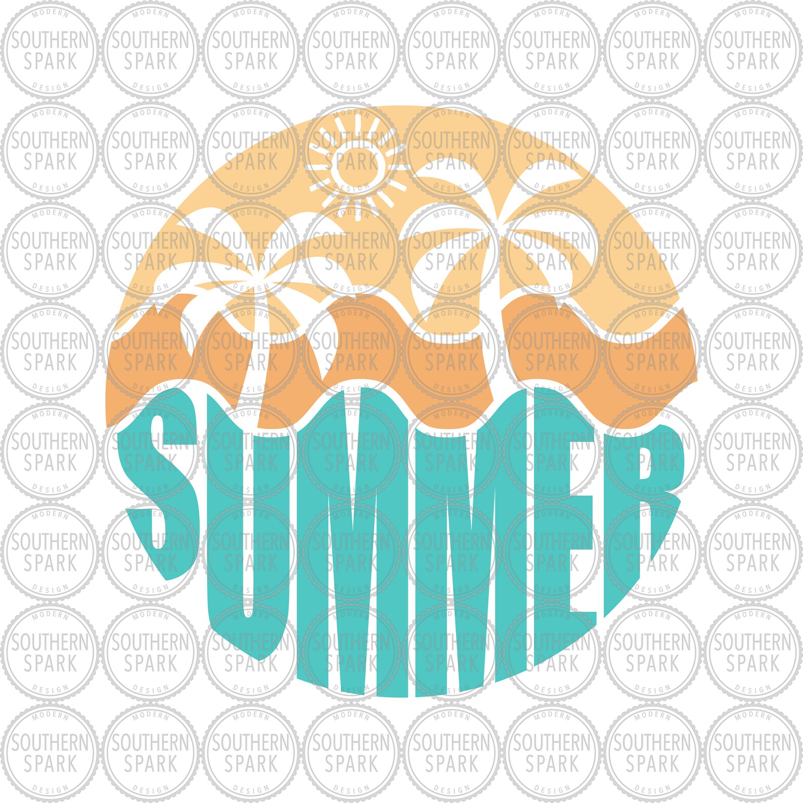 Summer SVG / Palm Trees SVG / Beach SVG / Sun / Sunshine / Novelty ...
