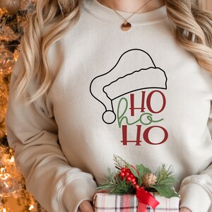 Christmas SVG / Santa Hat Ho Ho Ho / Happy Holidays / Santa Claus ...