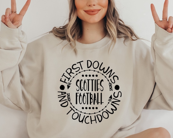 Football SVG / First Downs Touchdowns SVG / Scotties Football | Etsy