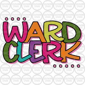 Ward Clerk SVG / Ward Clerk PNG / Manager Design SVG Office Manager ...