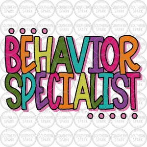 Behavior Specialist SVG / Behavior Interventionist PNG Back to School ...