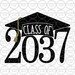 Class of 2037 SVG / Senior Class of 2037 SVG / Back to School ...