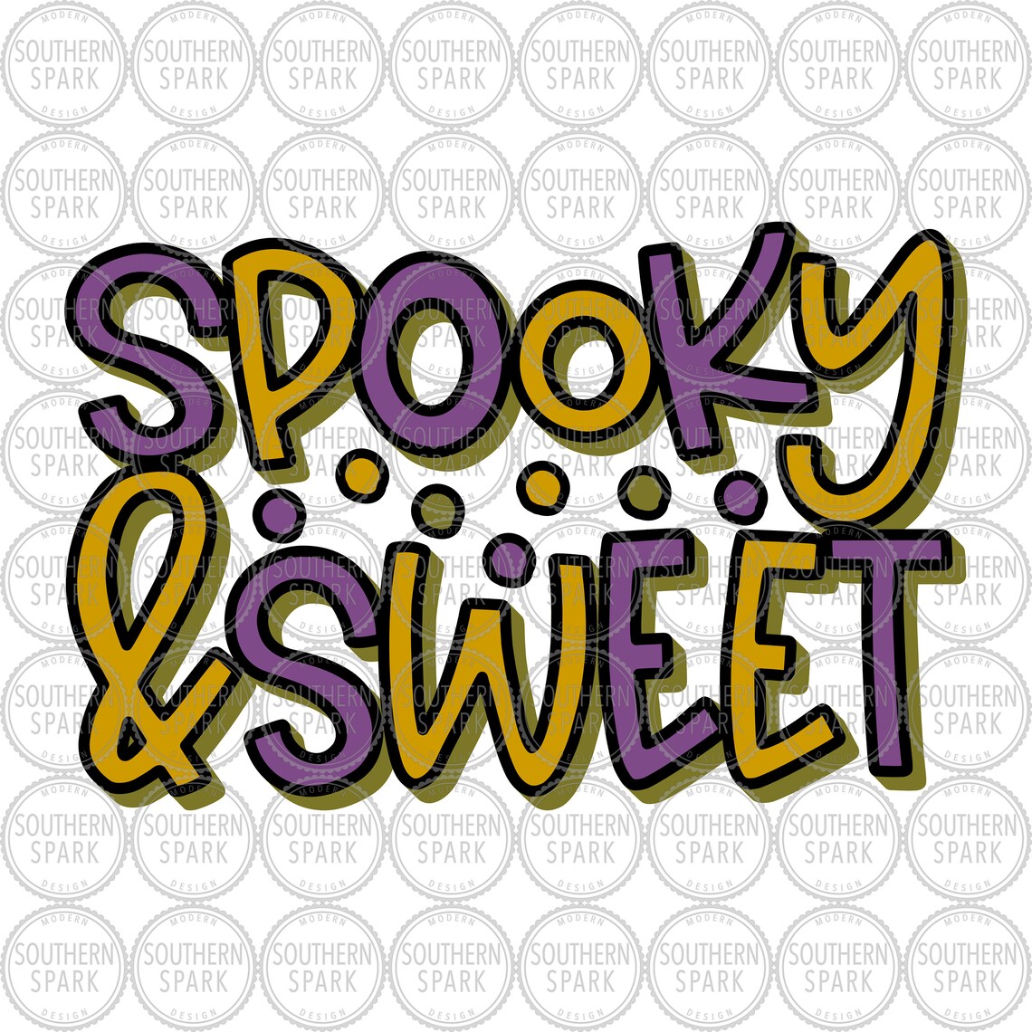 Halloween SVG / Spooky and Sweet SVG / Trick or Treat SVG / - Etsy