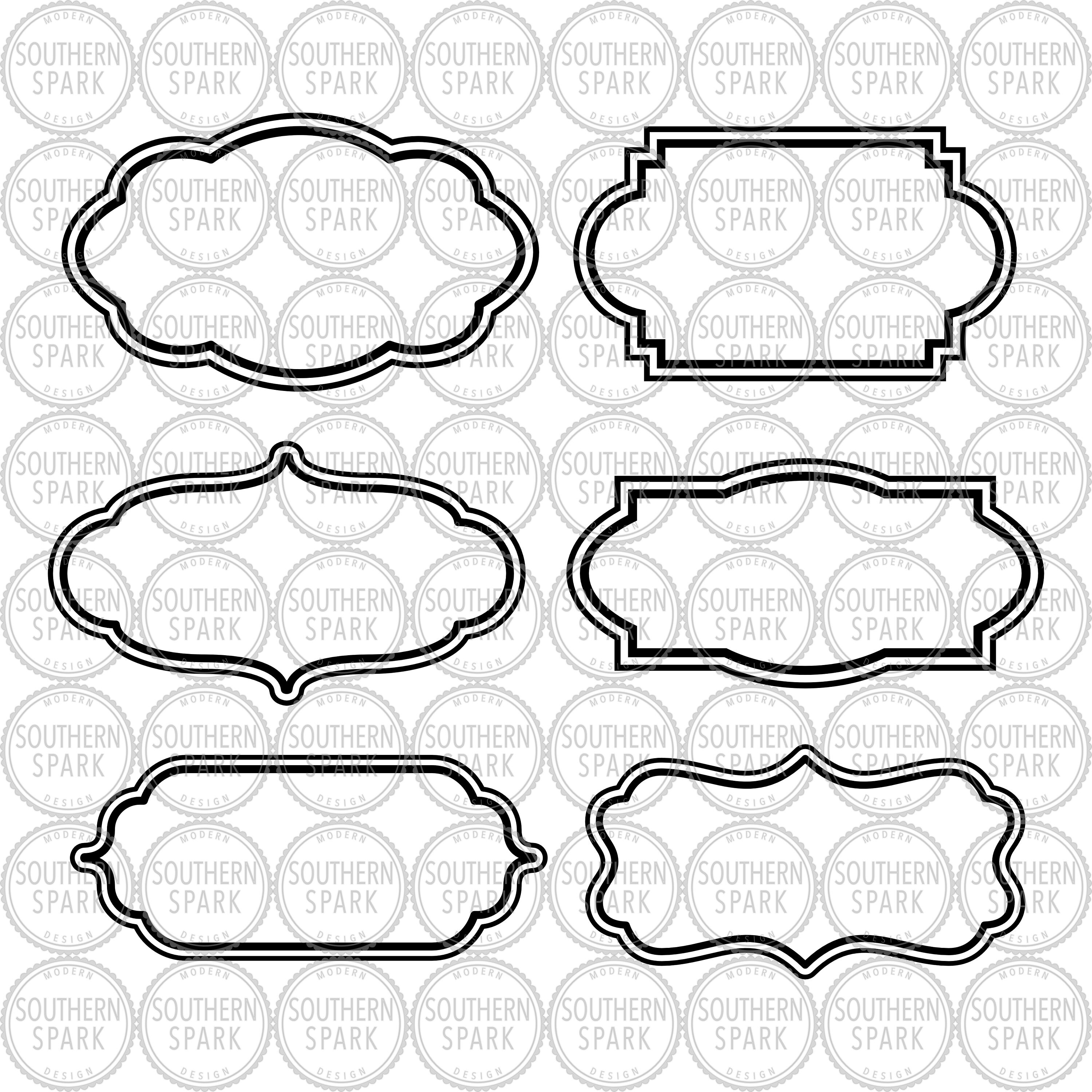 Bundle Frames Round Square Rectangle Wreath / Frame SVG / - Etsy