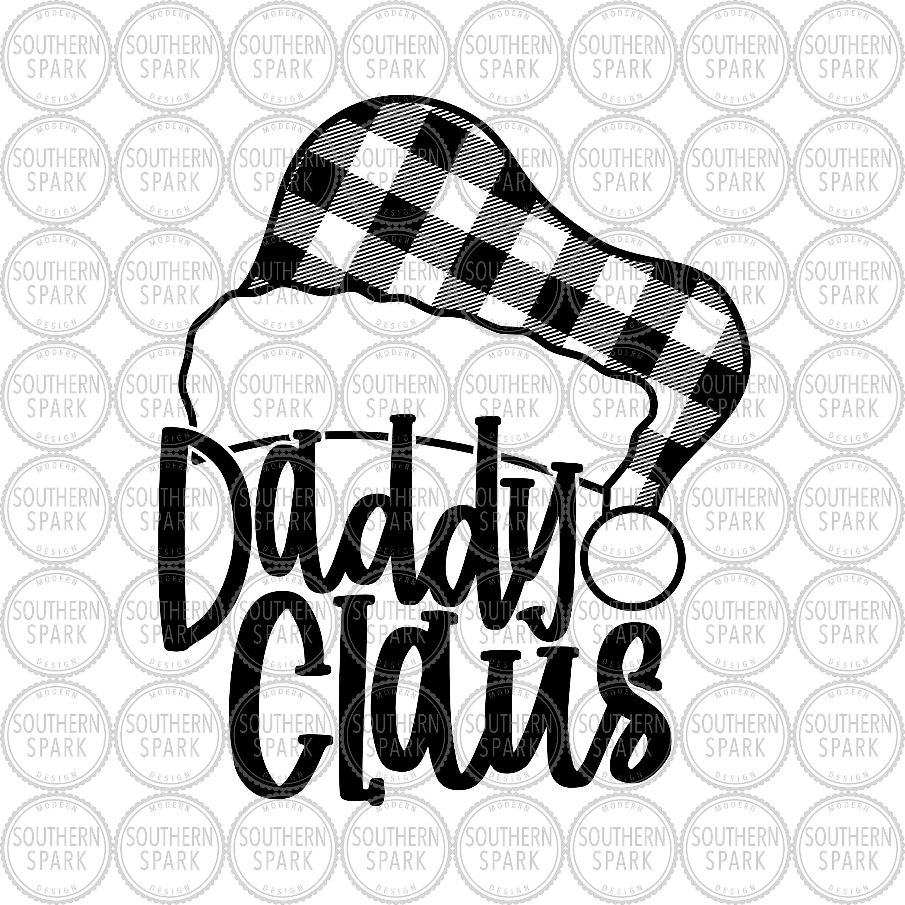 Daddy Claus SVG / Christmas SVG / Santa Hat SVG / Santa Claus - Etsy