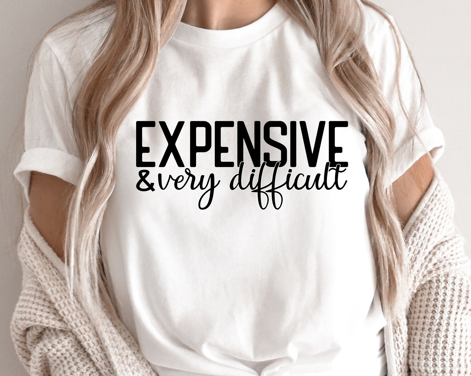 Expensive and Very Difficult SVG / Expensive and Difficult SVG - Etsy