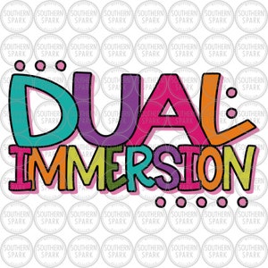 Dual Immersion SVG / Dual Language Immersion SVG / First Day of School ...