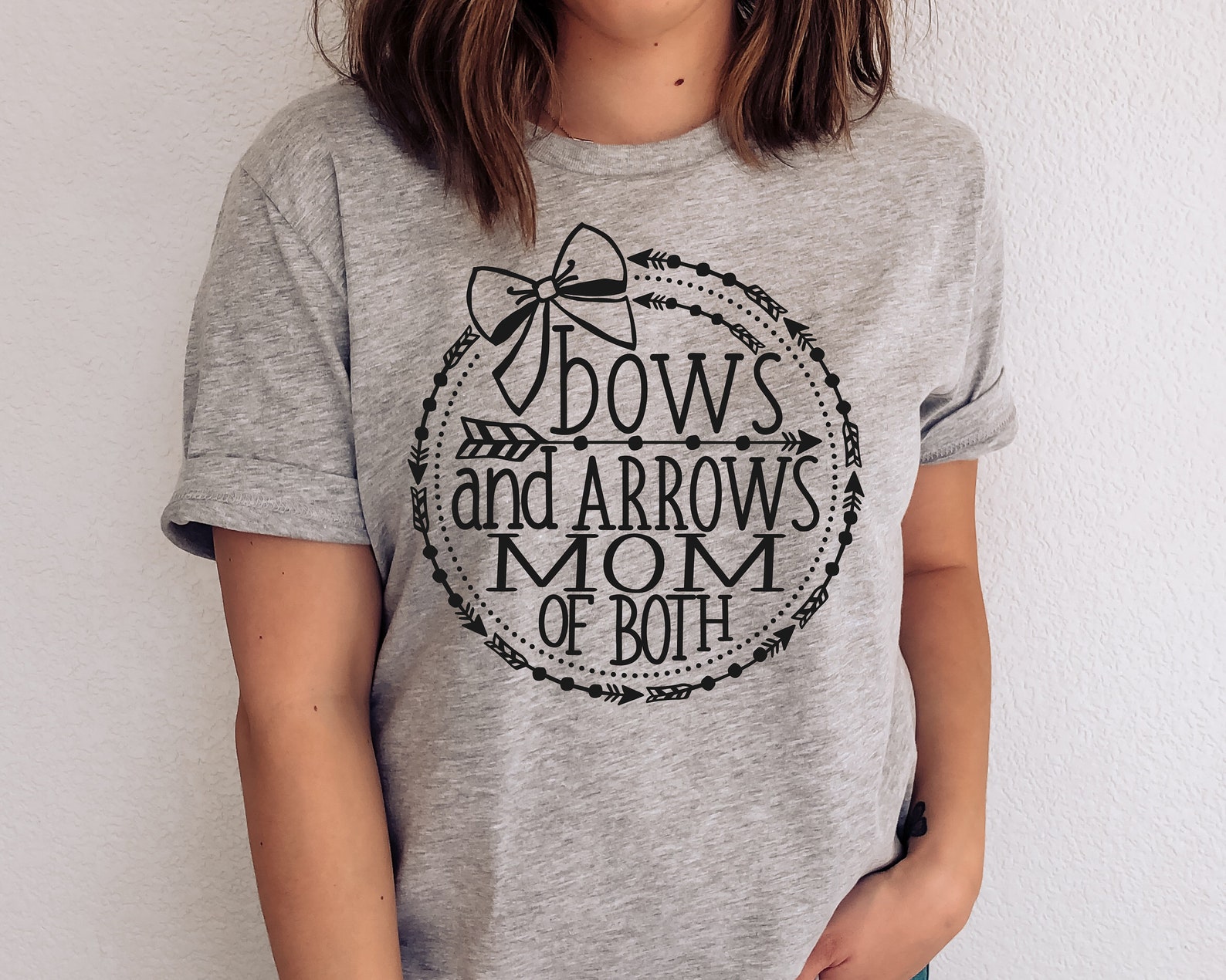 Mom SVG / Bows and Arrows Mom of Both SVG / Mom / Mommy / Mother's Day ...