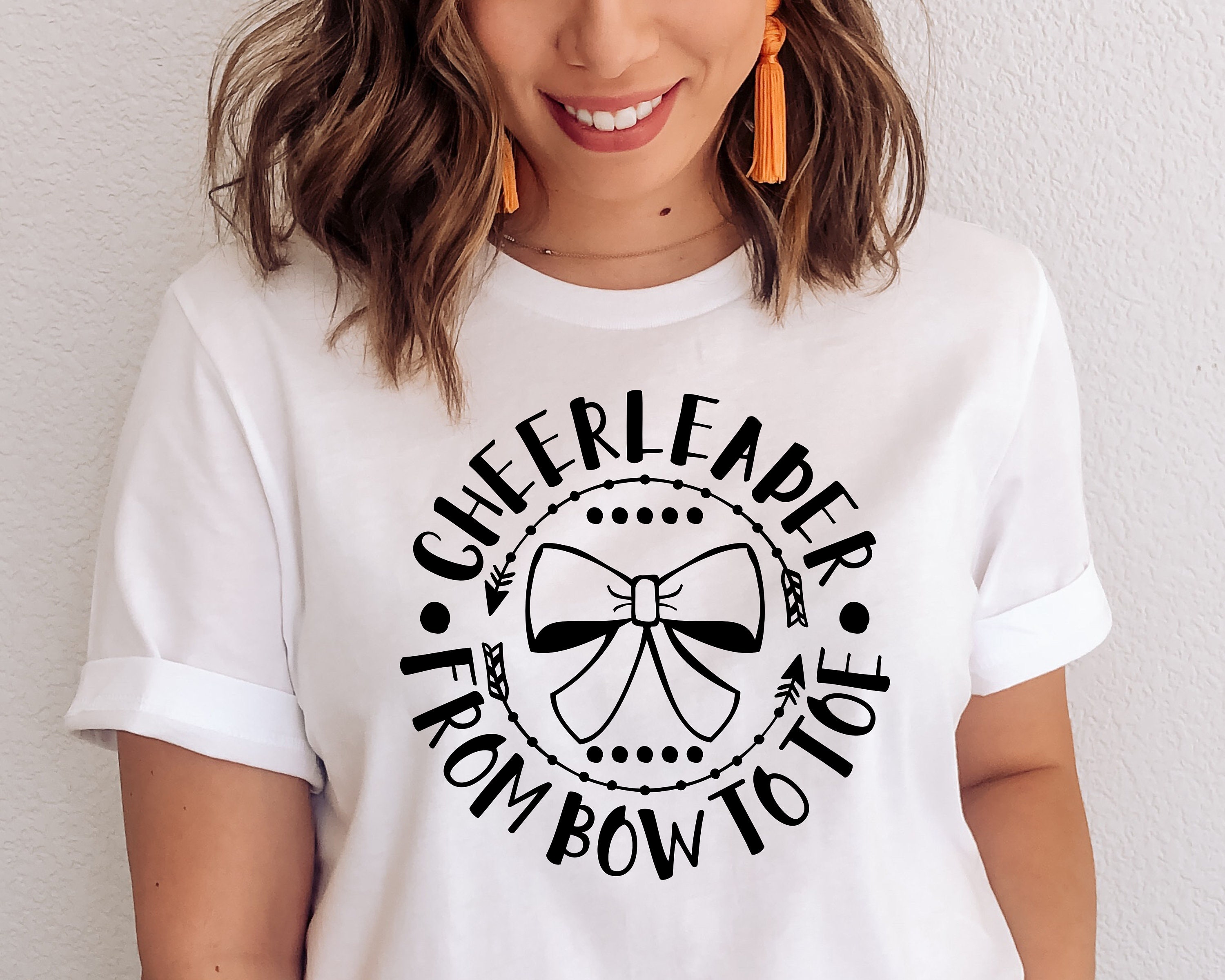 Cheerleader From Bow to Toe SVG / Cheer SVG / Cheerleader SVG / Sports ...