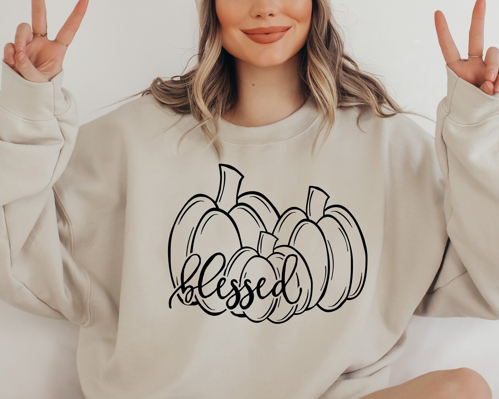 Blessed Pumpkins Outline SVG / Pumpkin Outline SVG / Fall SVG - Etsy