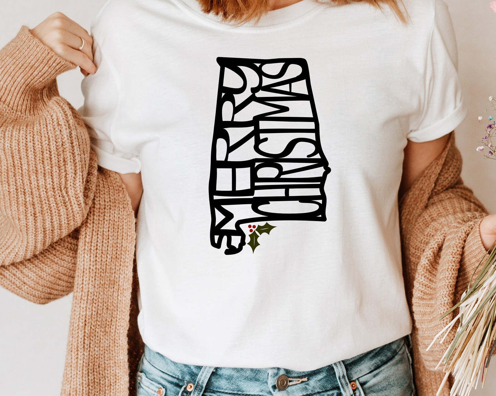 Alabama Merry Christmas SVG / Alabama Merry Christmas PNG / Southern ...