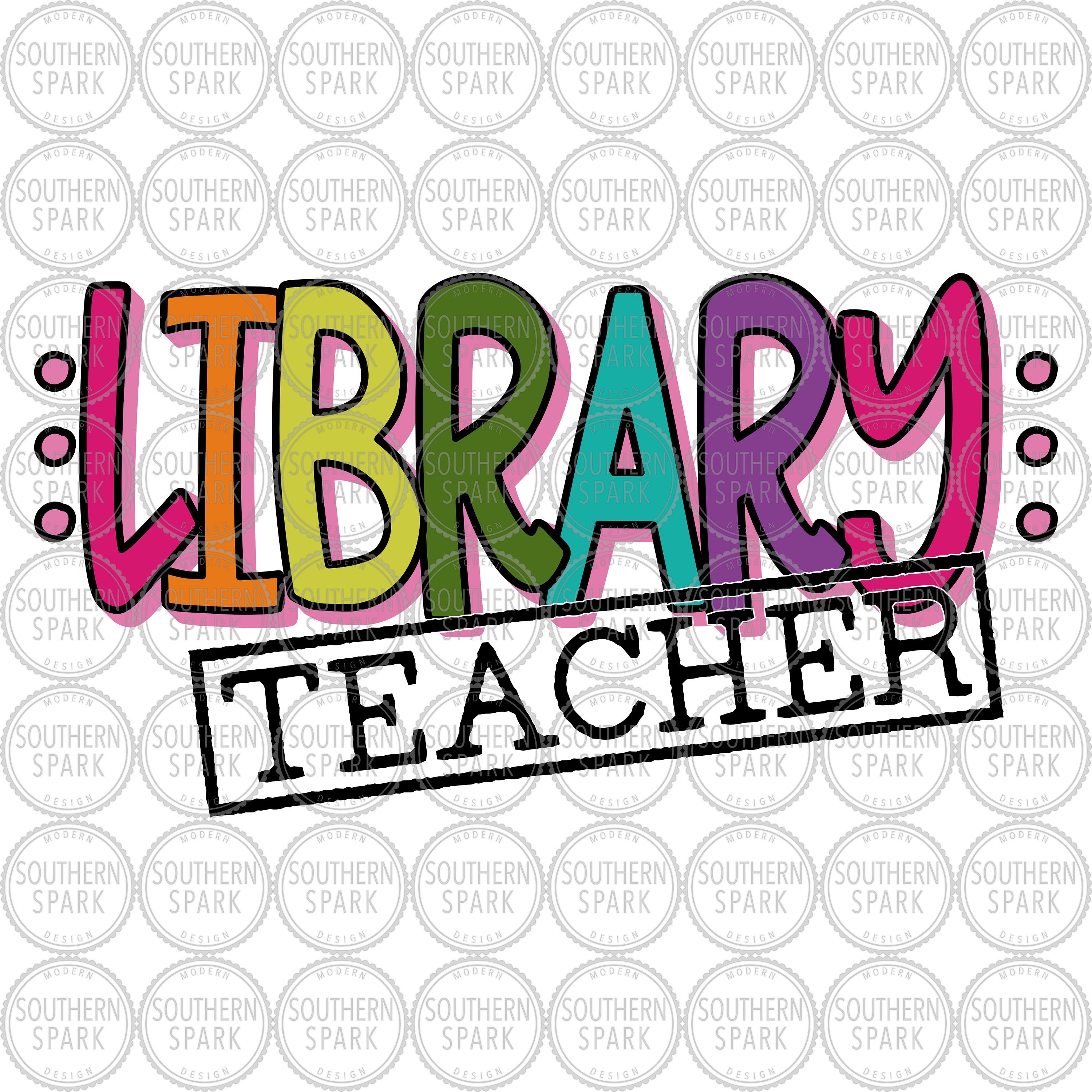 Library Teacher SVG / Librarian SVG / Library / First Day / - Etsy