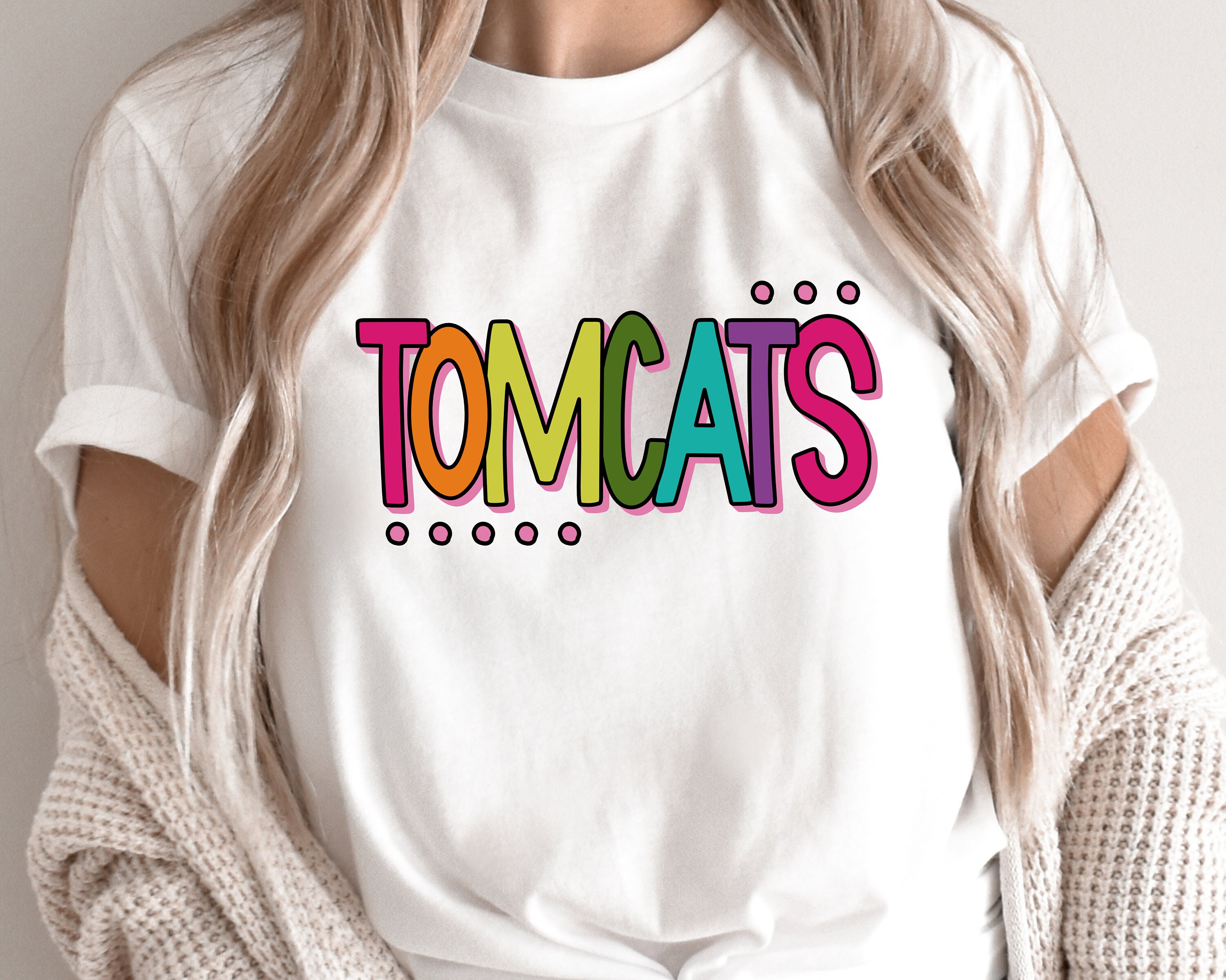 Tomcats Mascot SVG / Tomcat Pride SVG / First Day School / Football ...